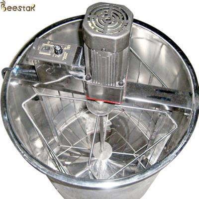 China 4 Frames Stainless Steel Electric Honey Extractor With Stands And Honey Gate for sale