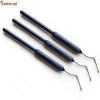 China Stainless Steel Transferring Bee Larvae Needle Grafting Tool With Blue Handle for sale