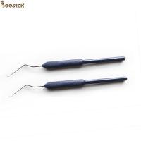 China Stainless Steel Transferring Bee Larvae Needle Grafting Tool With Blue Handle for sale