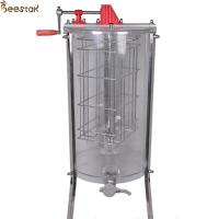 China 2 frames trasparent Acrylic honey extractor manual honey extractor for Apiary for sale