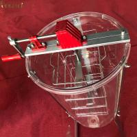 China 2 frames trasparent Acrylic honey extractor manual honey extractor for Apiary for sale