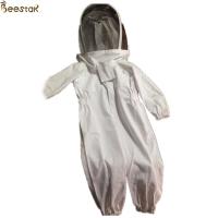 China Terylene Honey Bee Protection Suit Kids Beekeeping Protective Clothing With Round Veil for sale