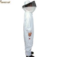 China S-XXL Ventilated Bee Jacket With Round Veil Beekeeping Suit Bee Keeper Cotton Suit for sale