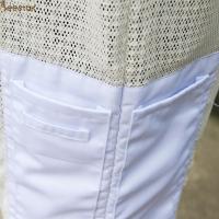 China Round Veil Ventilated Beekeeping Outfits Jacket Bee Keeper Cotton Suit for sale