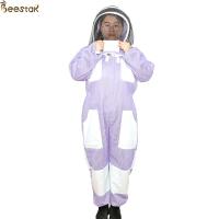 China Purple 3 Layer Beekeeper Suit Ventilated Beekeeping Suit Beekeeper Uniform for sale