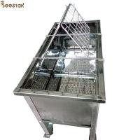 China Stainless Steel Beehive Frame Shelf Uncapping Honey Tank Beekeeping Equipments Honey Comb Shelf for sale