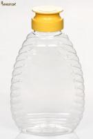 China Wholesale Factory Price 375ml Special Plastic Honey Jar And Spoon Plastic Bottles For Honey for sale
