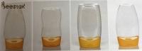 China Food Grade Plastic Factory Price Special Plastic Honey Jar And Spoon 335ml Empty for sale