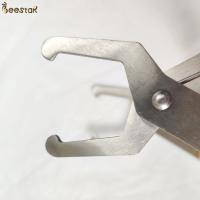 China Beekeeping Apiculture Tools Stainless Steel Bee Hive Frame Grip With Wooden Handle for sale