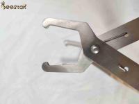 China Beekeeping Apiculture Tools Stainless Steel Bee Hive Frame Grip With Wooden Handle for sale