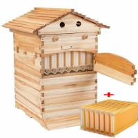 China Unassembled Flow Hive with 7 Plastic Frames Made of Chinese Fir Wood for Convenient Honey Extraction for sale