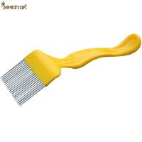 China Orange Beekeeping Equipment Stainless Steel Needle Honey Uncapping Fork Hive Tools for Sale for sale