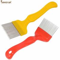 China Beekeeping Tool Red Uncapping Fork Stainless Steel Needles for honey uncapping for sale