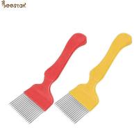 China Beekeeping Tool Red Uncapping Fork Stainless Steel Needles for honey uncapping for sale