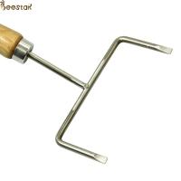 China Beekeeping Equipment Stainless Steel Foundation Sheet Fork With Wooden Handle for sale