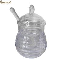 China Wholesale Food Grade Polystyrene Honey Splash Bar Honey Pot Honey Jar For Honey Storage for sale