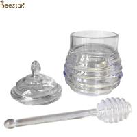 China Wholesale Food Grade Polystyrene Honey Splash Bar Honey Pot Honey Jar For Honey Storage for sale