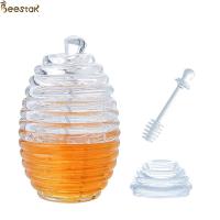 China Wholesale Food Grade Polystyrene Honey Splash Bar Honey Pot Honey Jar For Honey Storage for sale