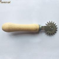 China Beekeeping Tool wooden handle Frame Manual Wheel Type Wire Embedder for beekeeping for sale