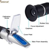 China Aluminium Beekeeping Refractometer Tester Honey Hand Held Honey Refractometer for sale