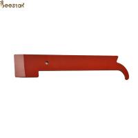 China Honey Bee Hive Tool Uncapping Knife Beekeeping Equipment Red Hive Tool With Hook for sale