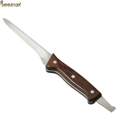 China Stainless Steel Hive Tool with Wooden Handle for Beekeeping - Corrosion Resistant for sale