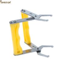 China Durable Apiculture Beehive Tools Yellow Beekeeping Frame Grip With Plastic Handle for sale