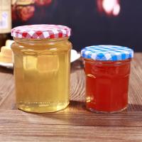 China 150ml 200ml 250ml 380ml Honey Jar And Spoon Wide Mouth With Thin Screw Metal Lid for sale