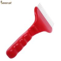 China Red Thick Handle Stainless Steel Uncapping Fork 20.5cm Length Hive Tool for Beekeeping for sale