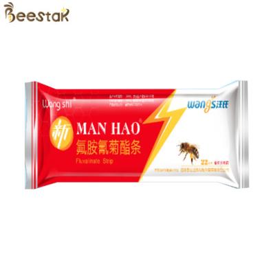 China New Manhao 22 Strips per Bag Tau-Fluvalinate Material Bee Medicine for Curing Varroa Mites for sale