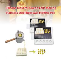 China Queen Rearing Kits bee Silicone Mold Queen Cells With Beeswax Pot for sale