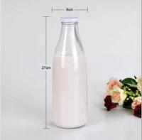 China 1L High Round Bottle Jam Sauce Honey Storage Jar Bottles for sale