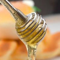 China Food Grade Stainless Steel Honey Dipper With Unique Spiral Design Honey Spoon Stick for sale