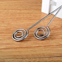 China Food Grade Stainless Steel Honey Dipper With Unique Spiral Design Honey Spoon Stick for sale