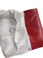 China Red Rubber Honey Bee Gloves With White Cloth Sleeve Beekeeping Gloves for sale
