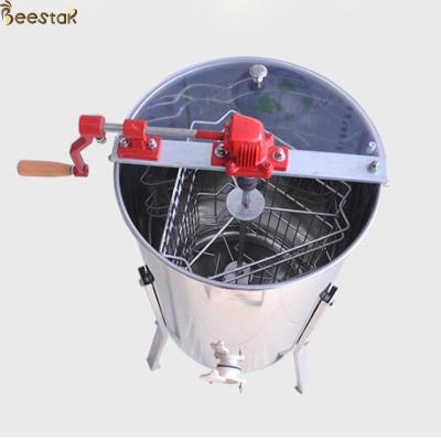 China Dadant Size 3 Frames 304 SS Manual Honey Extractor With Brake Function for sale
