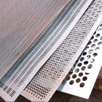 China Stainless Steel Metal Plates with Round / Square /Hexagonal Holes for sale