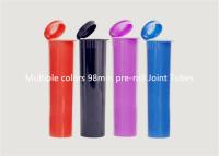 China Multiple Colors Child Resistant Tubes Odorless 98mm Blocking UV Rays For Cannabis for sale