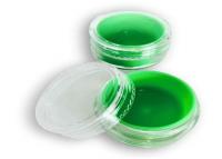 China Green Silicone Concentrate Containers , 5ml Polystyrene Wax Concentrate Containers for sale
