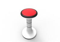 China Space Saving Red Tam Tam Plastic Stool , Kindergarten Decorative Tam Tam Pop Stool for sale