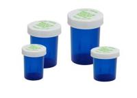 China Pad Printing Child Resistant Vials , Food Class Plastic Child Proof Bottles for sale