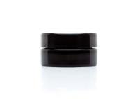 China Black Color Glass Concentrate Containers , Screw Top Glass Cosmetic Containers for sale