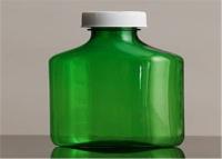 China Translucent Green Color Plastic Liquid Bottles Added Safety Avoiding Product Waste for sale