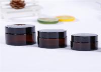 China 5ml / 10ml Glass Concentrate Containers , Nice Transparency Glass Cream Jars for sale