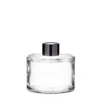 China Round Shape Clear Glass Perfume Bottles 200ML Reed Diffuser Bottle for sale