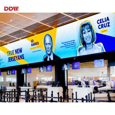 China Ultra Slim 750x250mm Stretched Display Panel P1.25 P1.5 P1.9 P2 P2.5 P3 P4 Seamless Splicing HD Led Indoor Advertising Screen for sale