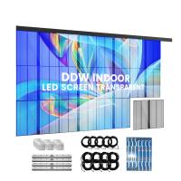 China Super Bright Clear Curtain Video Wall Panel P2.6 P2.8 P3.91 Transparent Led Screen for Exhibition Showroom Advertising Display for sale