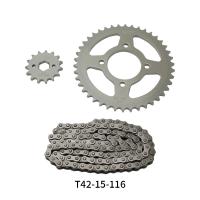 China HJ125 CM125 WY125 Motorcycle Sprocket And Chain Kit BAJAJ CGL Repuestos Kits Sets for sale