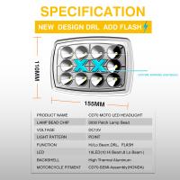 China CD70 Motorcycle Daytime Running Lights With Flash White Headlight And Chip for sale