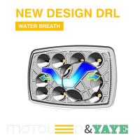 China CD70 CG125 70cc Moto Led Headlight DC12V Dual Color White Yellow DRL Headlight for sale